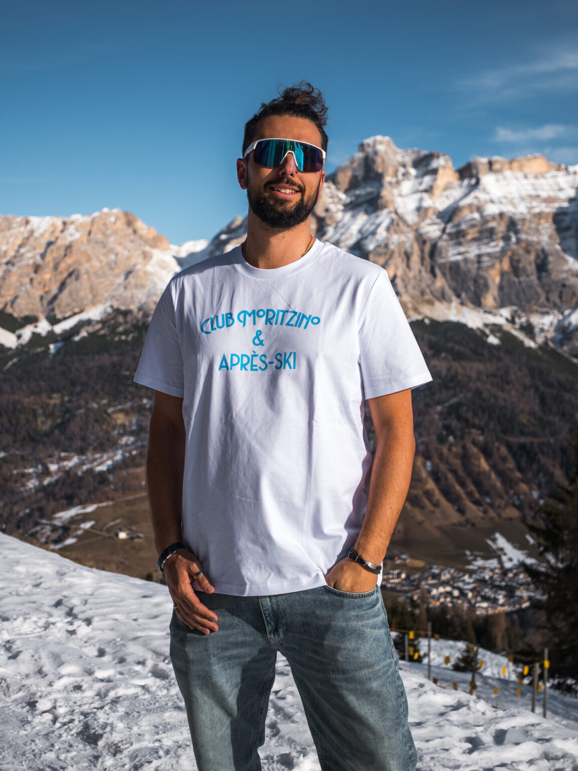 T-Shirt Stanley - Après-Ski - White - Alta Badia Club Moritzino